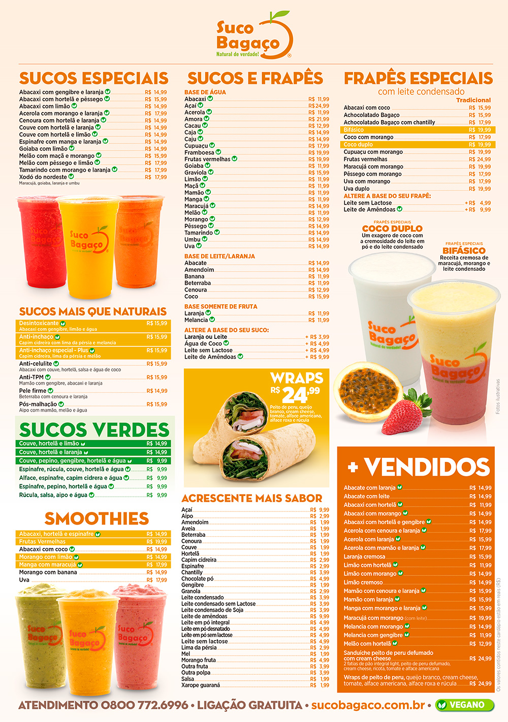 Suco Bagaço - Natural de Verdade!